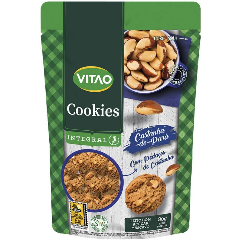 TH Food | Cookies Integrais Castanha do Pará 80g – D10 | TH Food