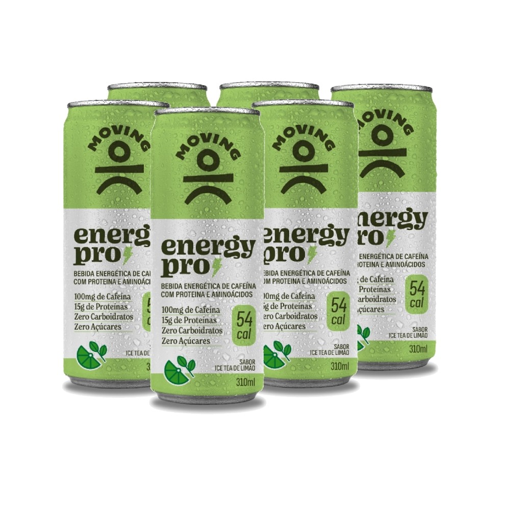 TH Food | Moving Energy Pro Tea Limão 310ml – Caixa c/ 6 unid.